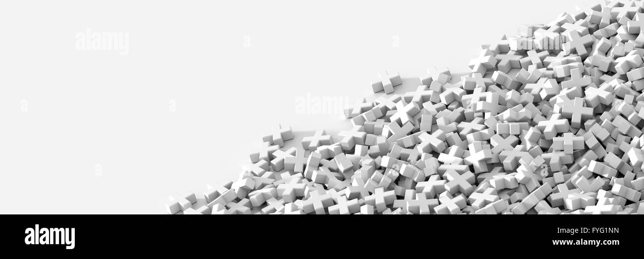 Colored plus symbols digital background, 3d rendering Stock Photo - Alamy