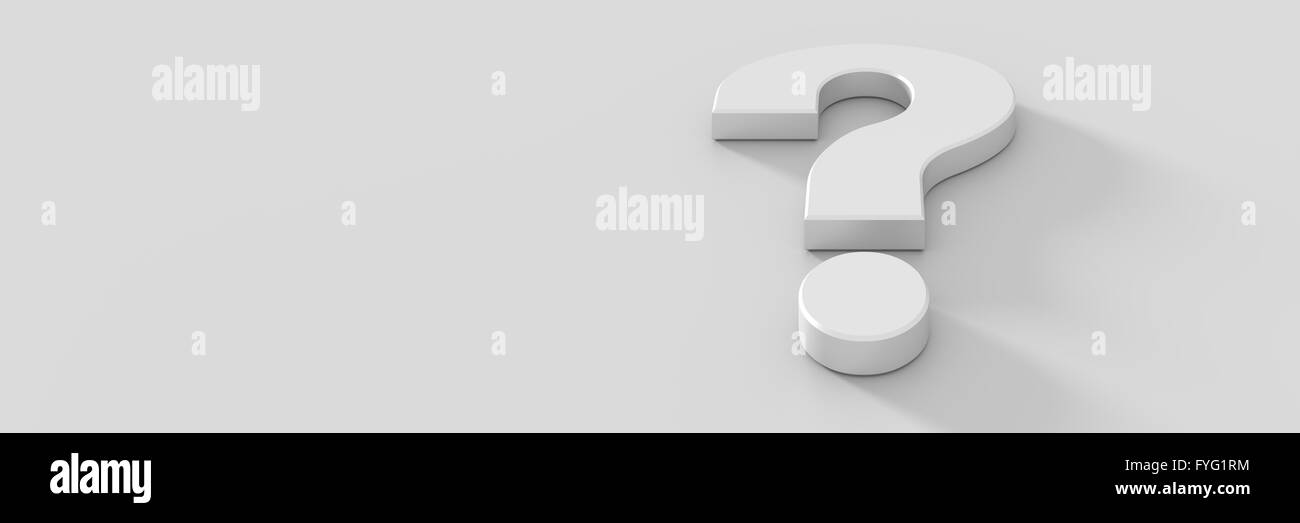 Question mark conceptual background, 3d rendering Stock Photo - Alamy