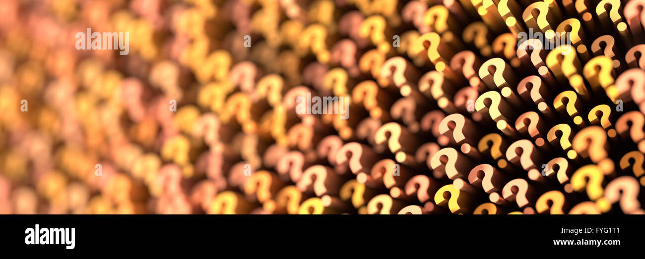 Question mark conceptual background, 3d rendering Stock Photo - Alamy