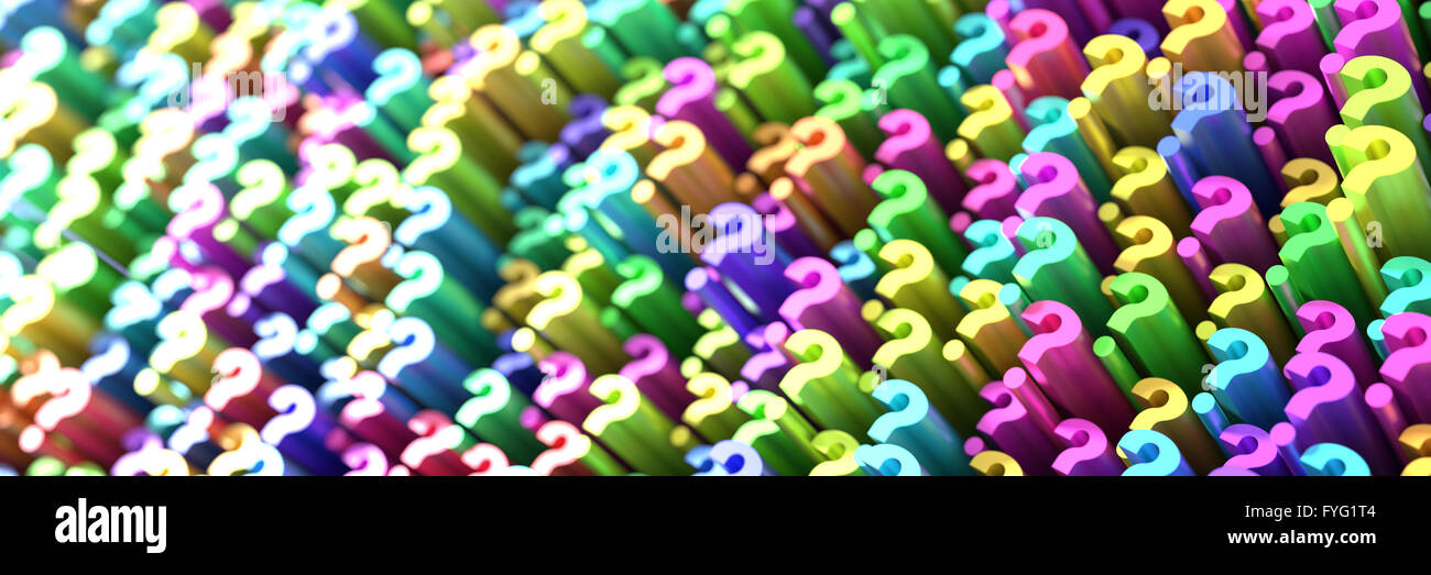 Question mark conceptual background, 3d rendering Stock Photo - Alamy