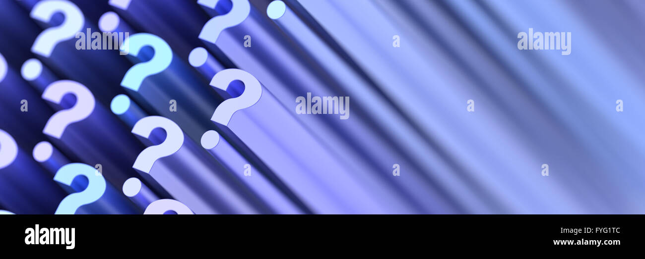 Question mark conceptual background, 3d rendering Stock Photo - Alamy