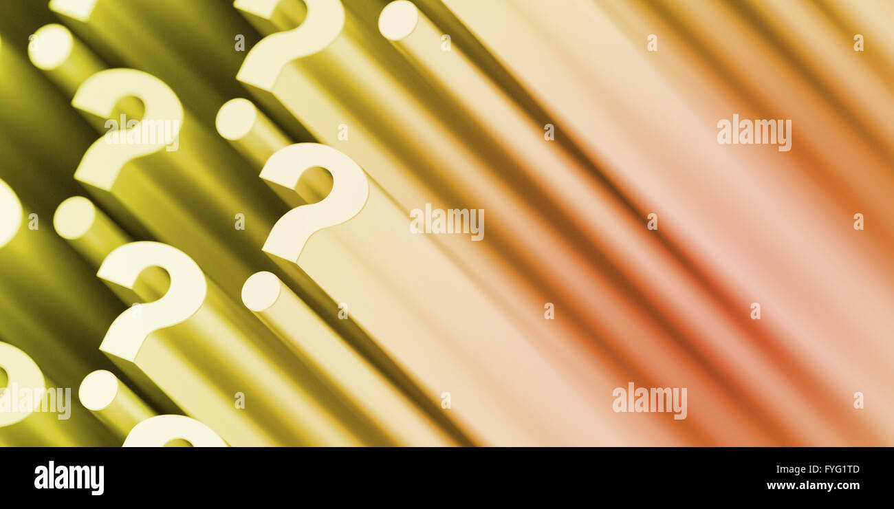 Question mark conceptual background, 3d rendering Stock Photo - Alamy