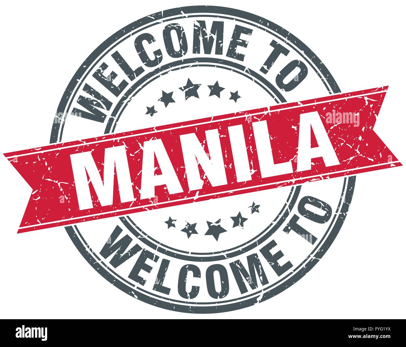 Welcome manila red stamp hi-res stock photography and images - Alamy