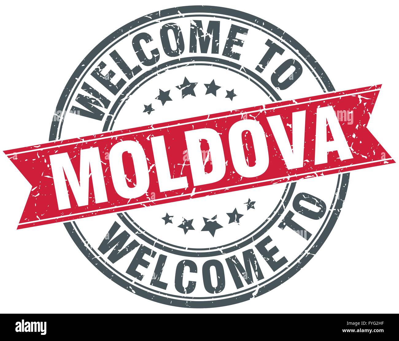 welcome to Moldova red round vintage stamp Stock Vector Image & Art - Alamy
