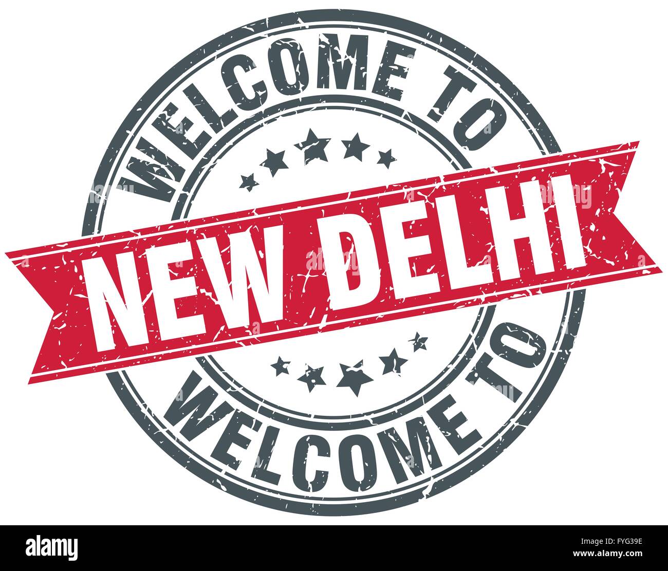 Welcome delhi stamp hi-res stock photography and images - Alamy