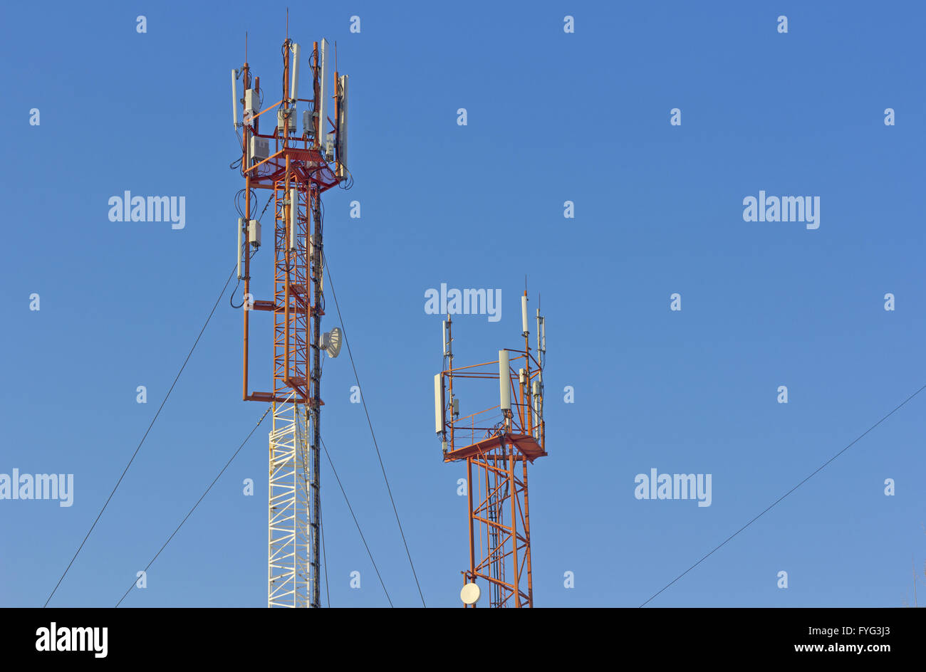 communications tower for tv and mobile phone signals Stock Photo - Alamy