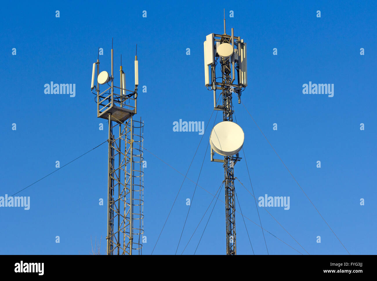 communications tower for tv and mobile phone signals Stock Photo - Alamy
