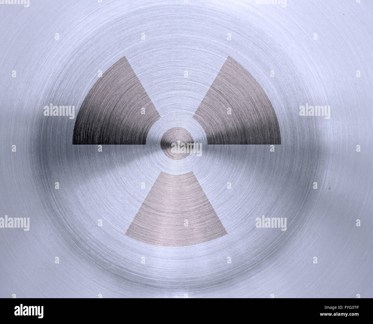 grunge nuclear sign on metal texture background Stock Photo - Alamy