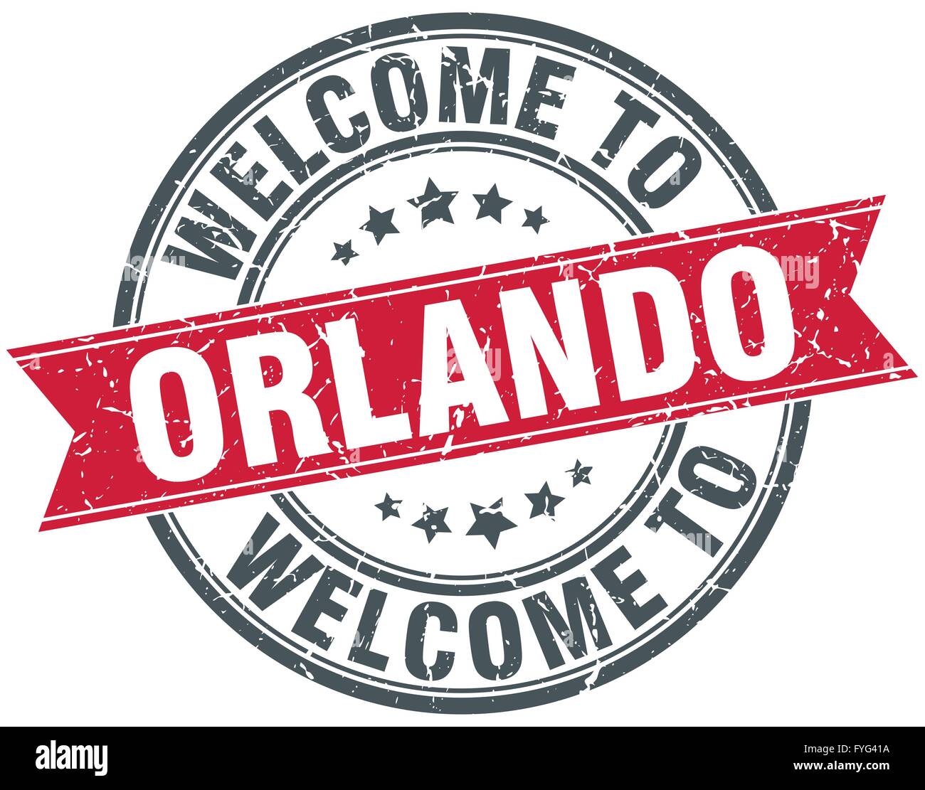 welcome to Orlando red round vintage stamp Stock Vector Image & Art - Alamy