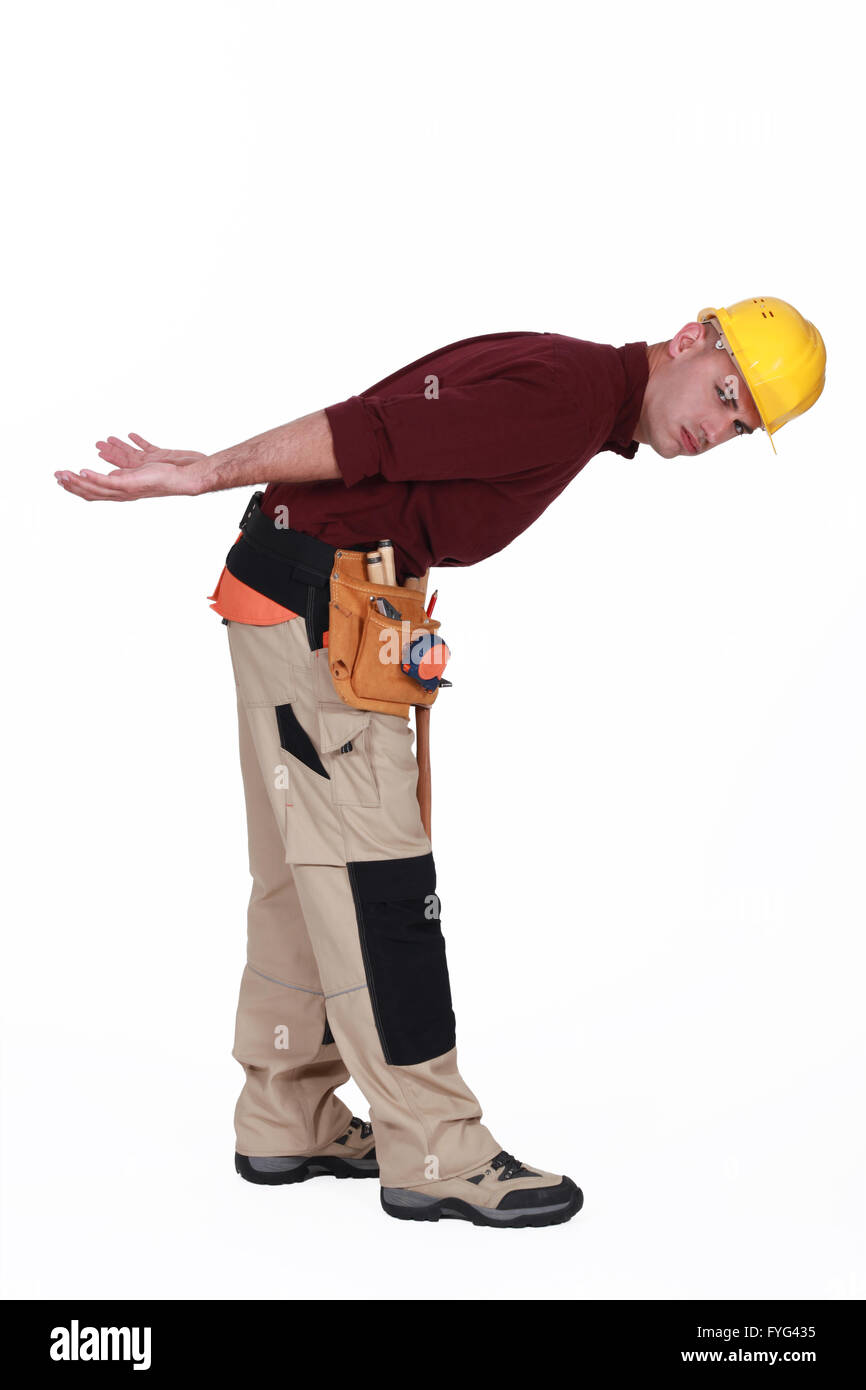 Man carrying heavy load Cut Out Stock Images & Pictures - Alamy