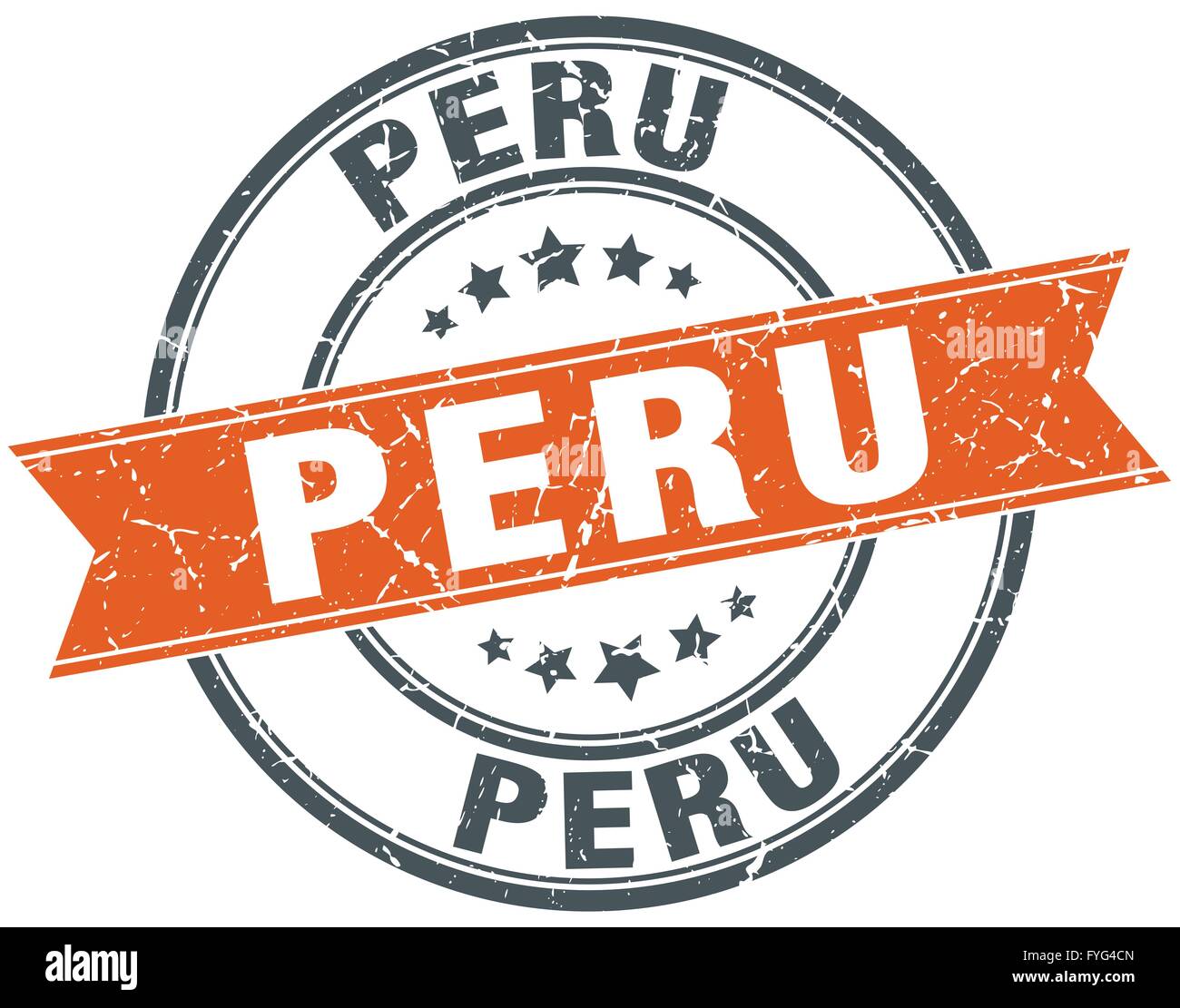 Peru red round grunge vintage ribbon stamp Stock Vector Image & Art - Alamy