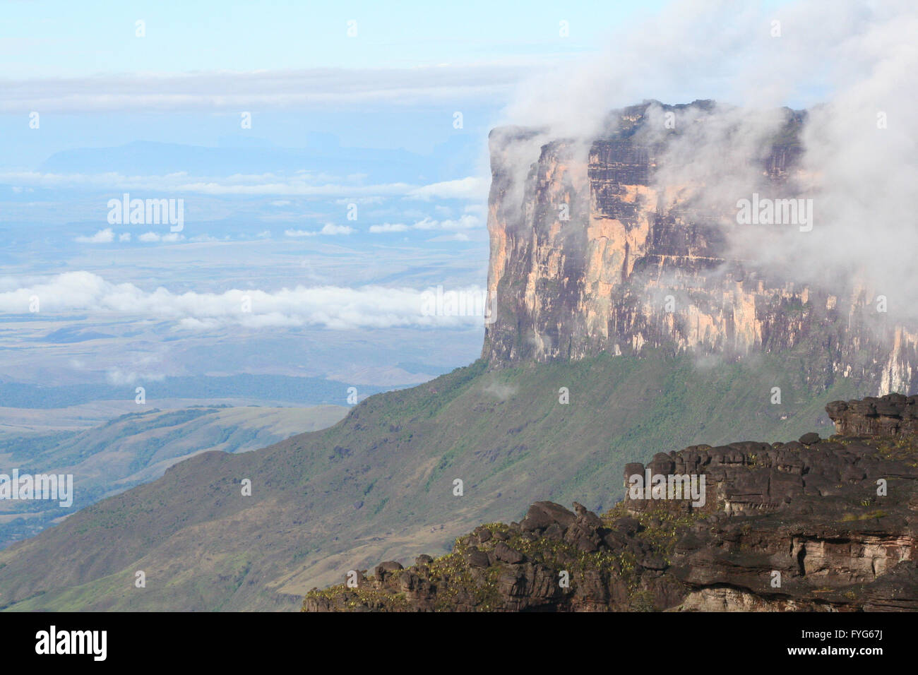 A view of the Roraima Mountain in Venezuela - Landscape Stock Photo - Alamy