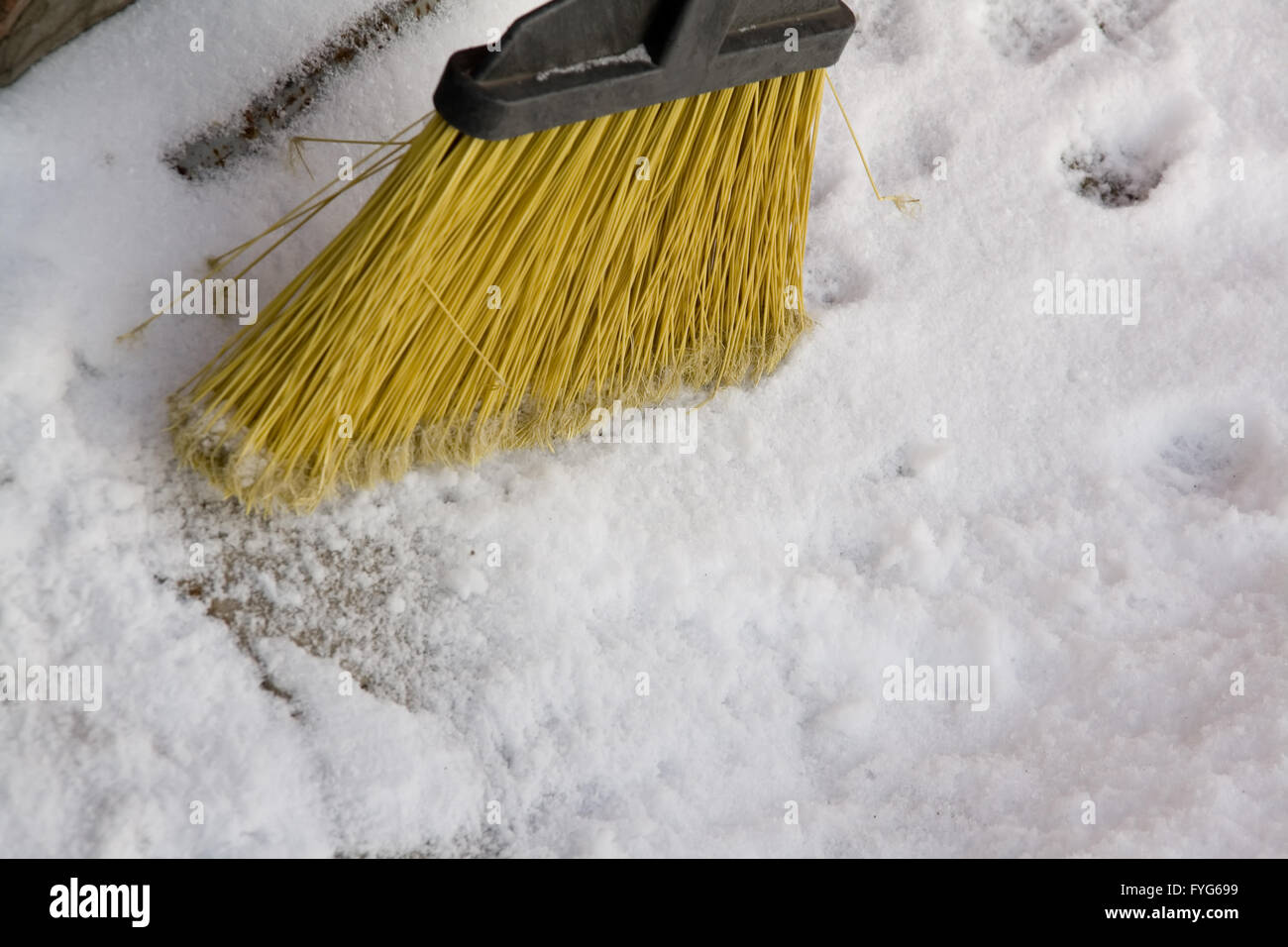 Snow cleaning tools Stock Photo - Alamy