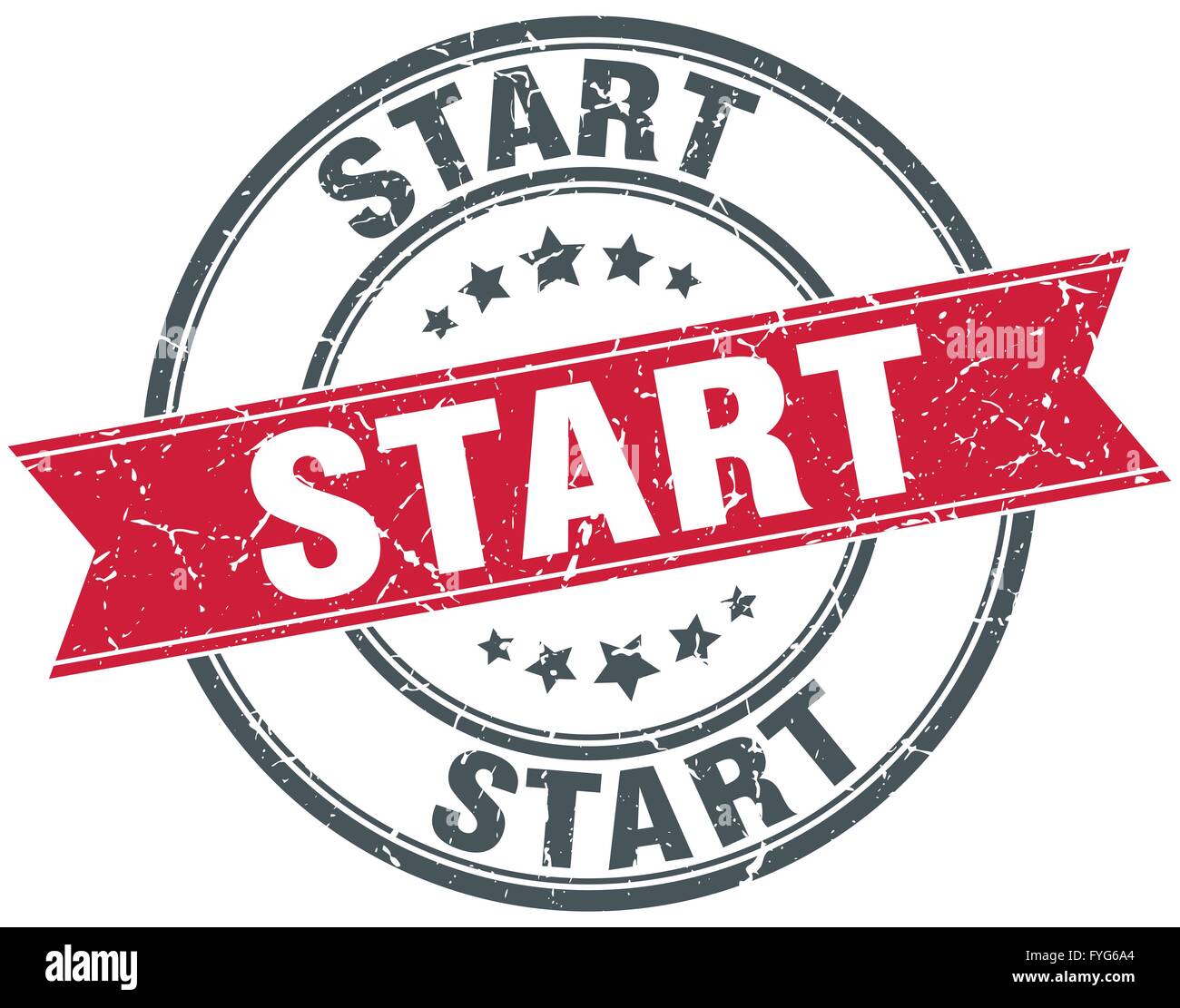 Start stamp round vintage Stock Vector Images - Alamy