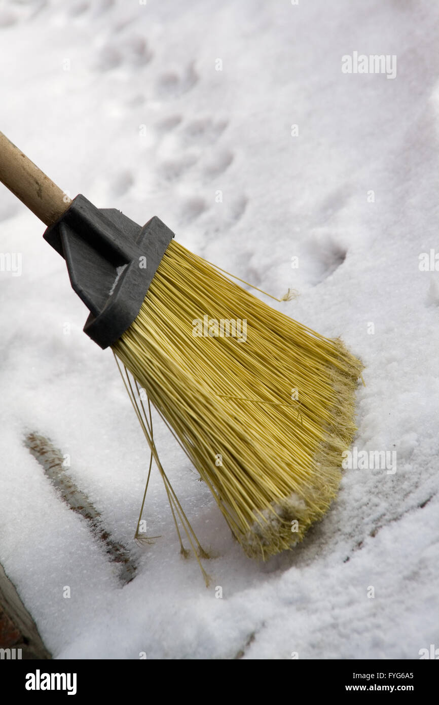 Snow cleaning tools Stock Photo - Alamy