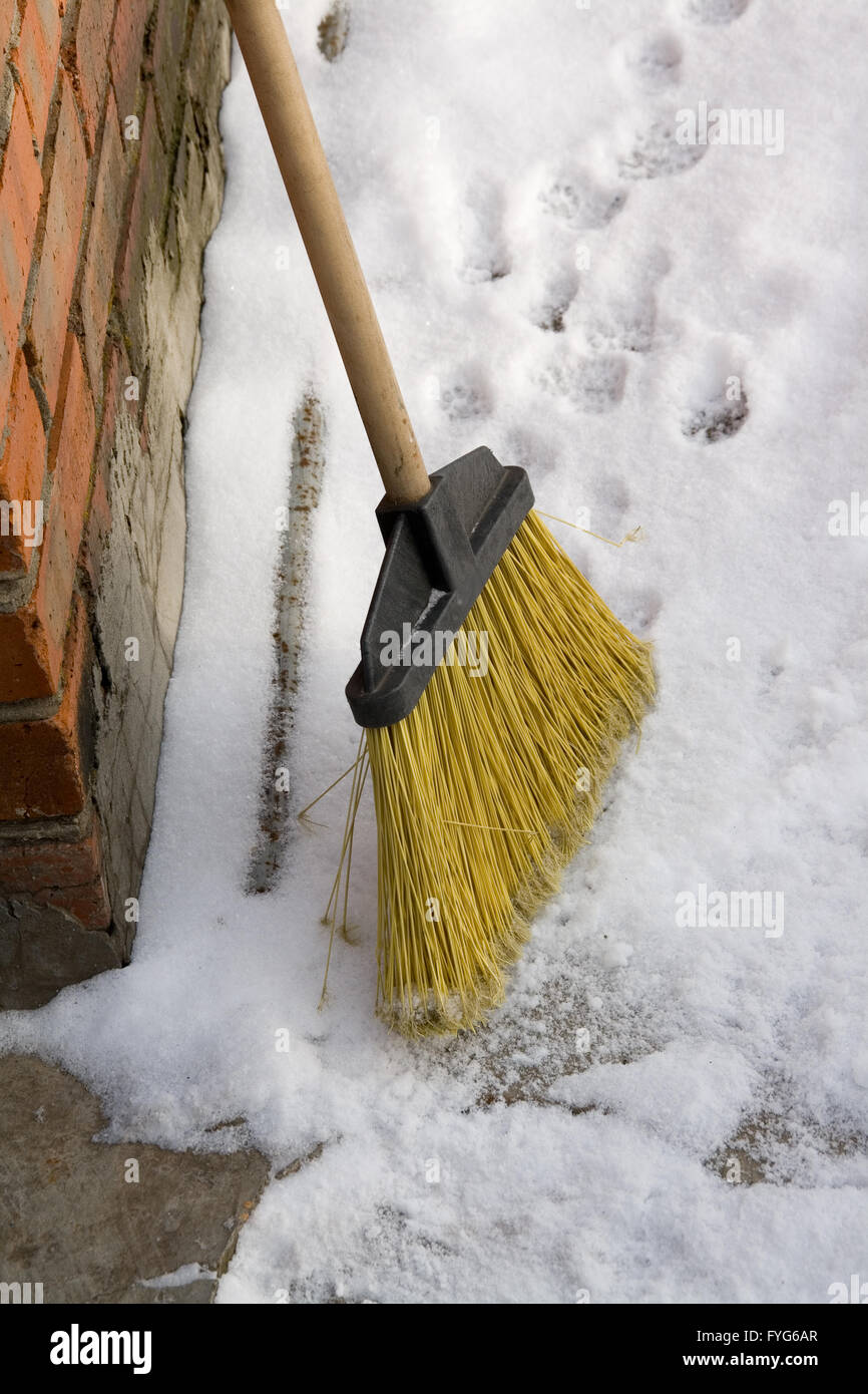 Snow cleaning tools Stock Photo - Alamy