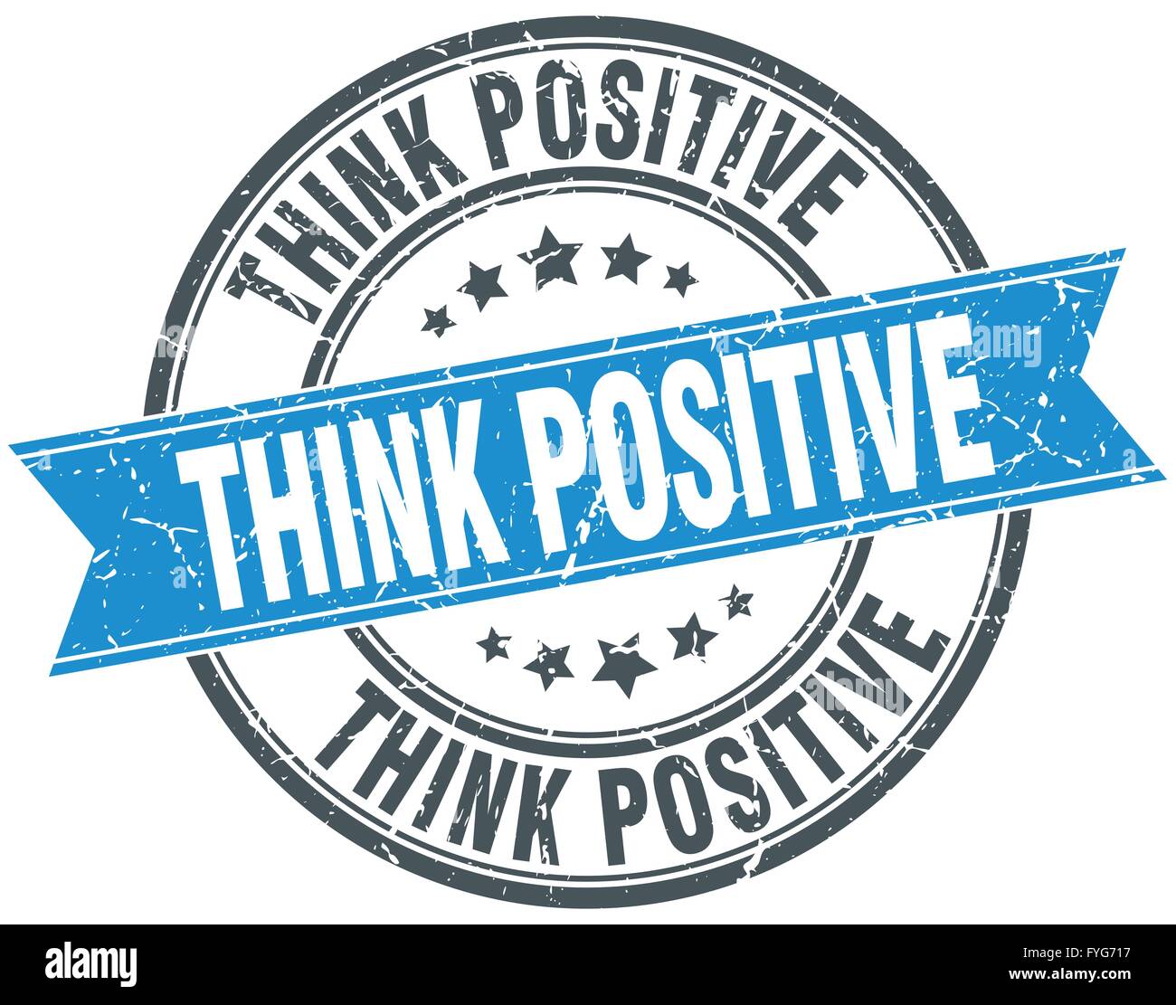 Think positive seal hi-res stock photography and images - Alamy