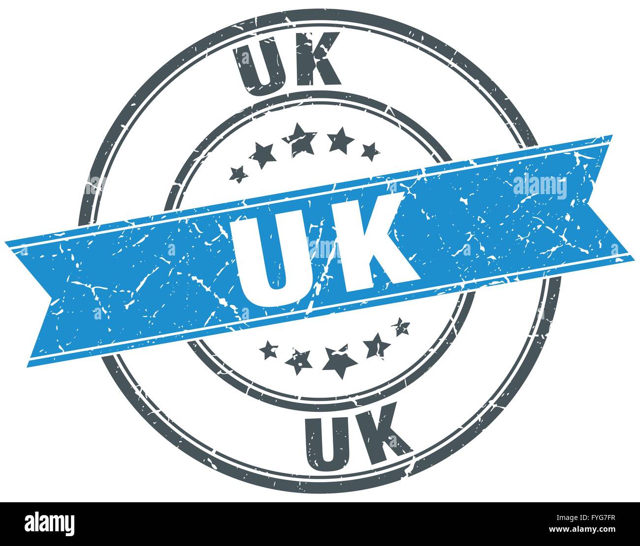 Uk blue round grunge hi-res stock photography and images - Alamy