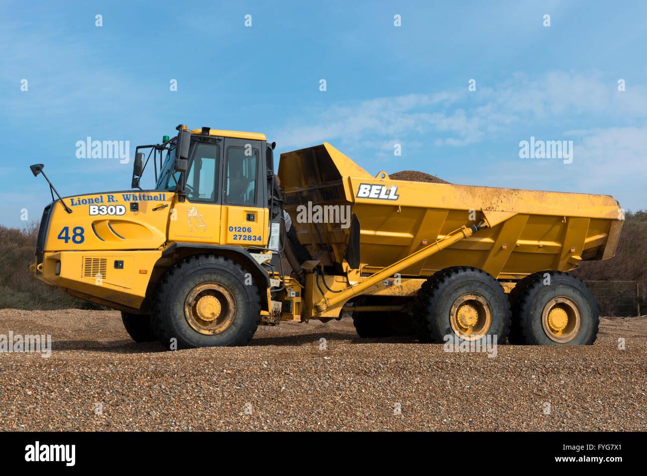 Bell B30D dumper truck Stock Photo - Alamy