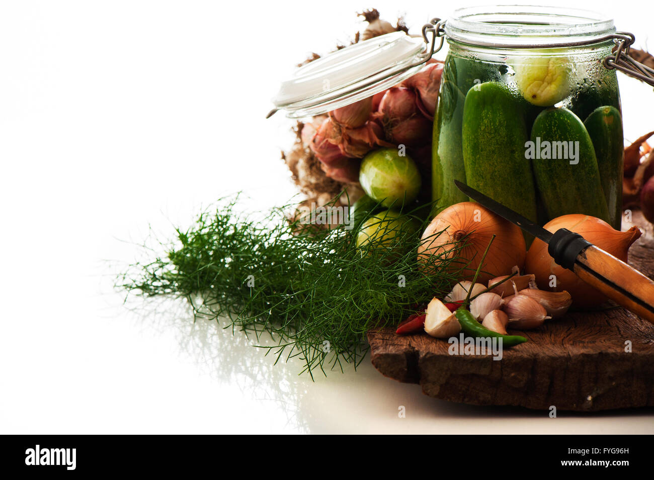 Glass of cucumber Stock Photo - Alamy