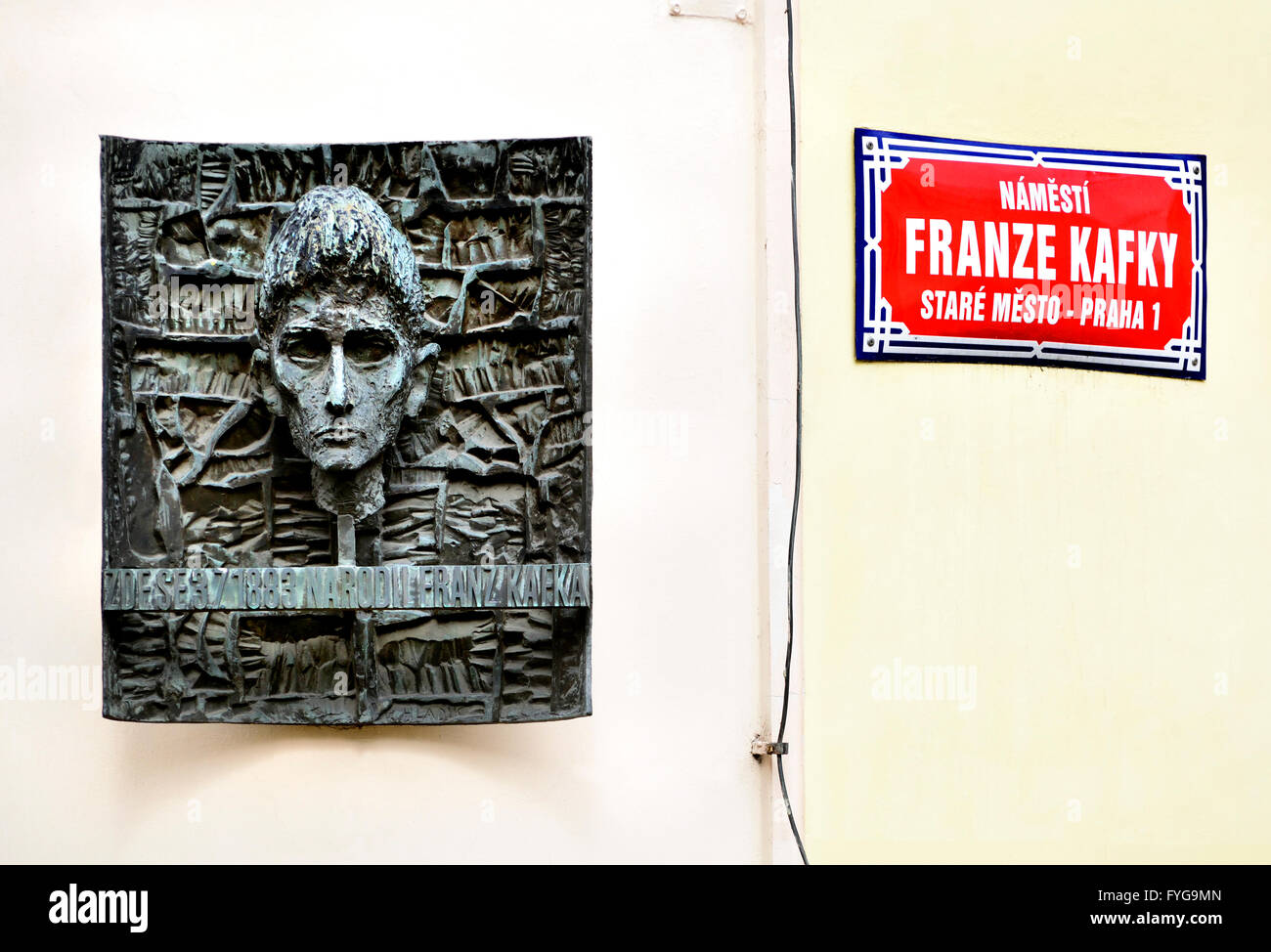 Prague kafka art hi-res stock photography and images - Alamy