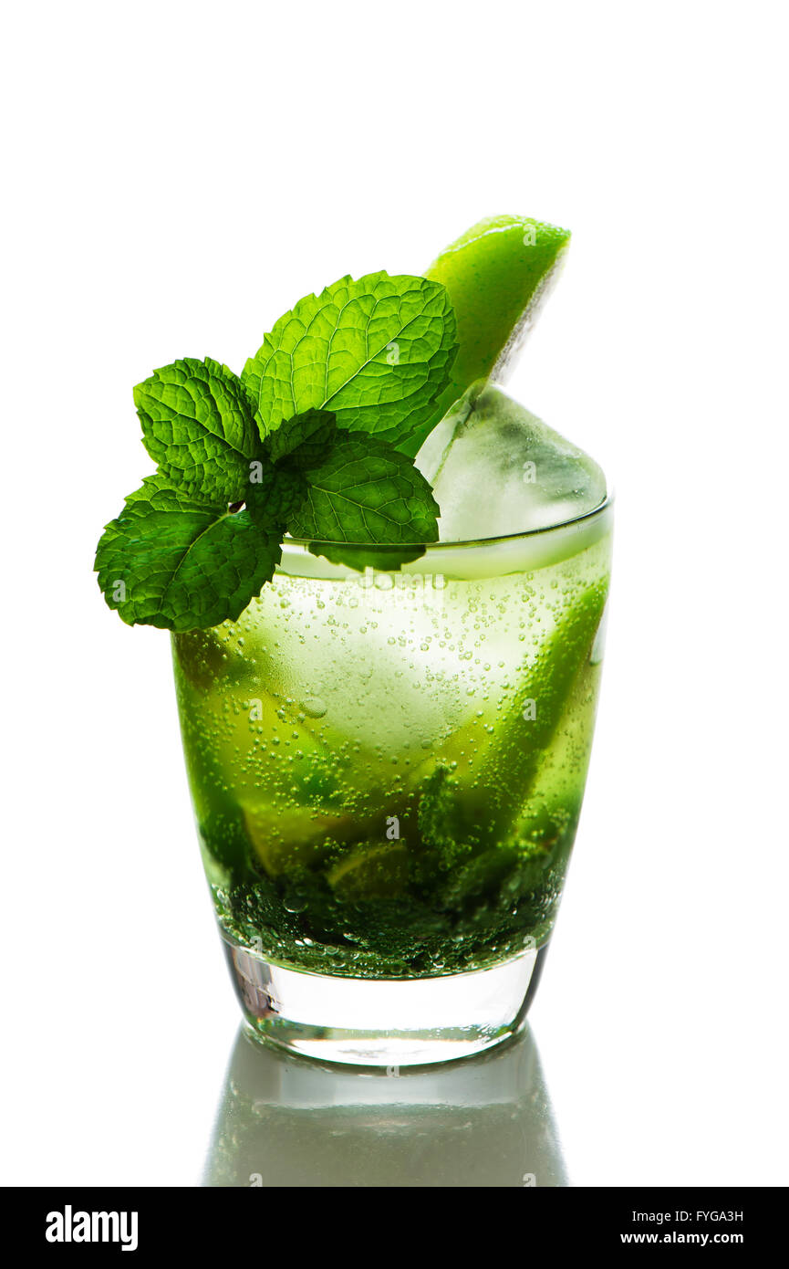 refreshing apple lemon drink Stock Photo - Alamy