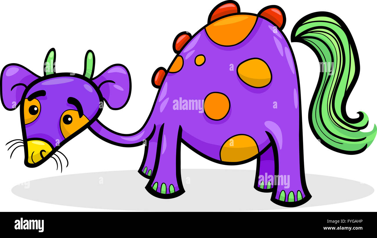 cartoon funny fantasy creature Stock Photo - Alamy