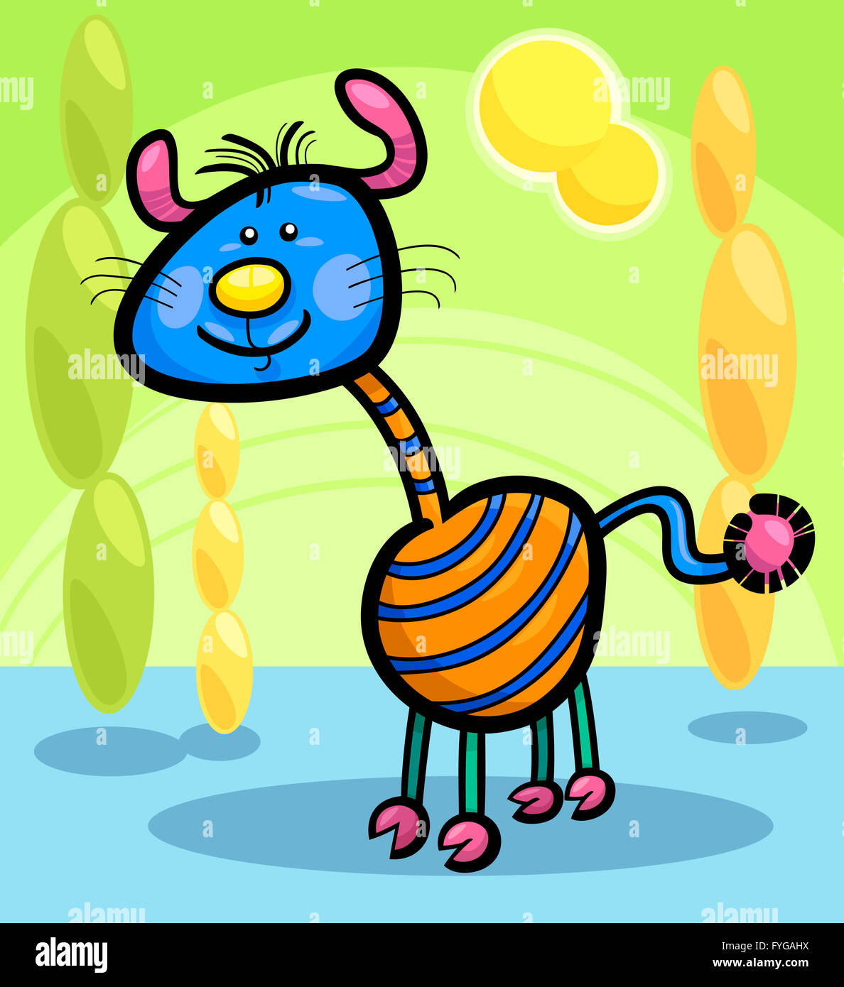 cartoon funny fantasy creature Stock Photo - Alamy