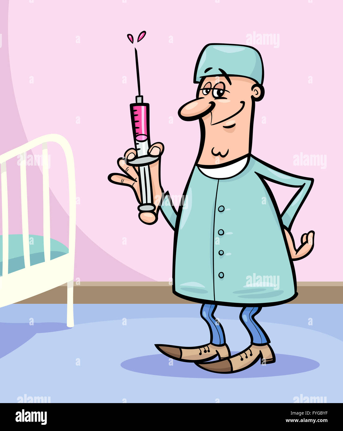 Cartoon Syringe High Resolution Stock Photography and Images - Alamy