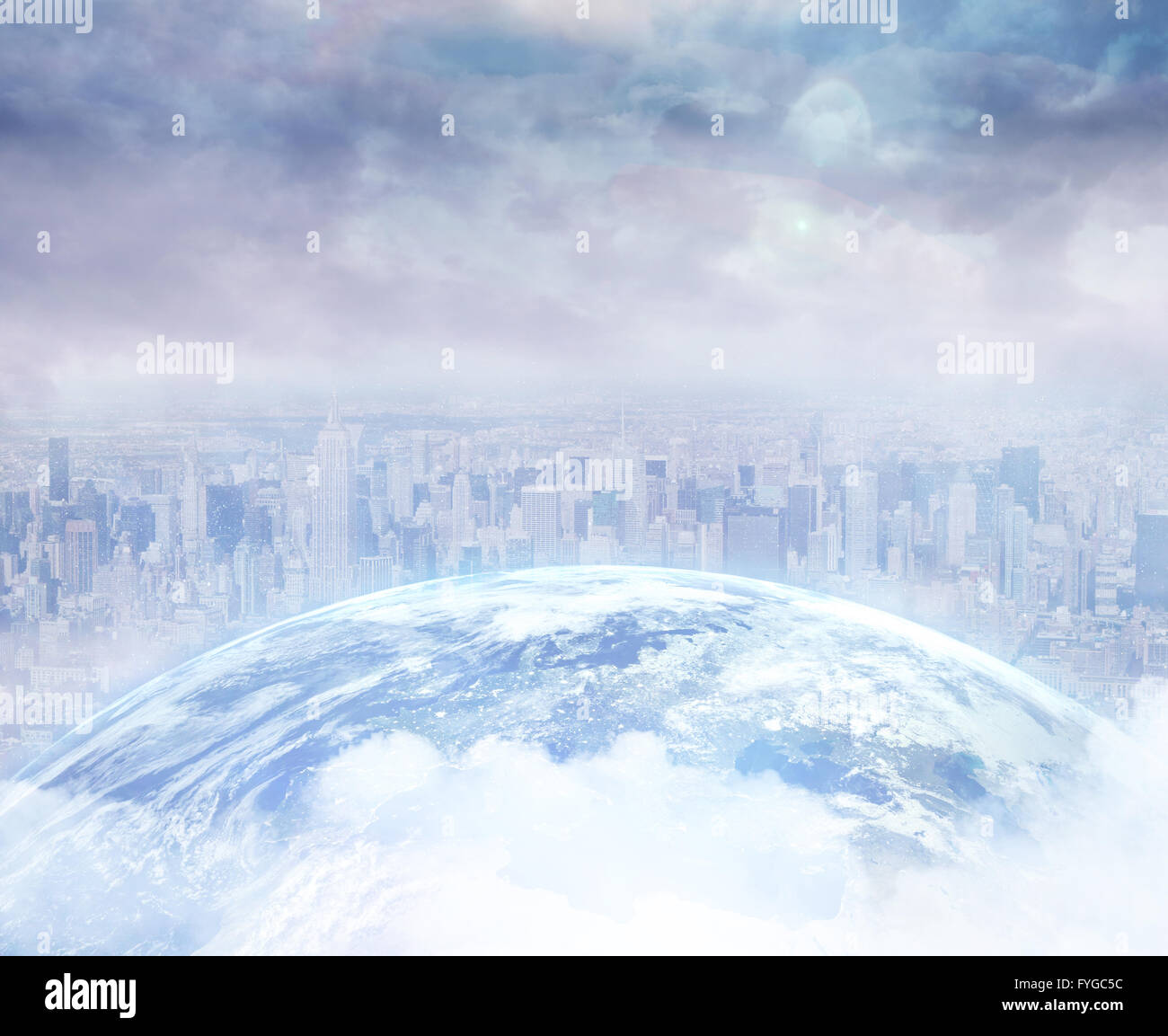 earth in a city Stock Photo - Alamy