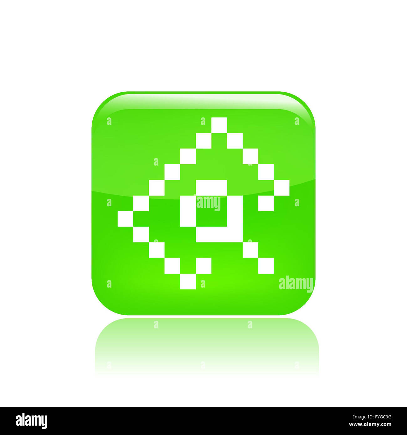 Vector illustration of pixel computer icon Stock Photo - Alamy