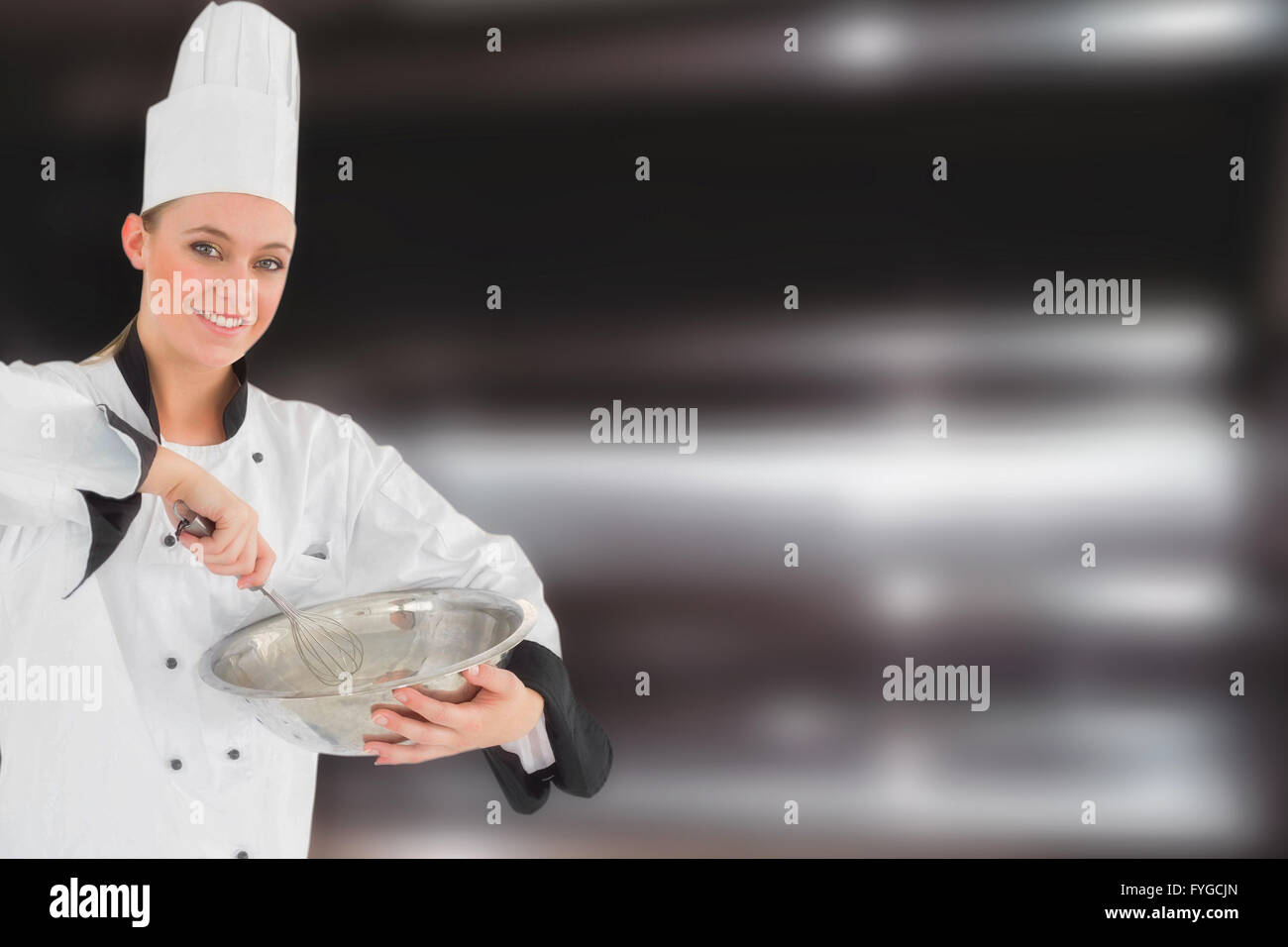 Portrait happy chef holding hi-res stock photography and images - Alamy