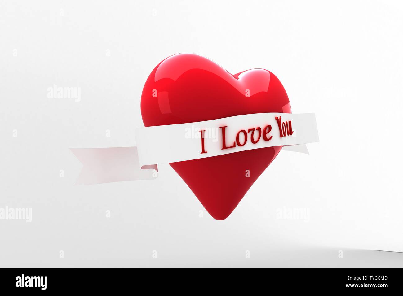 Heart with scroll Stock Photo - Alamy
