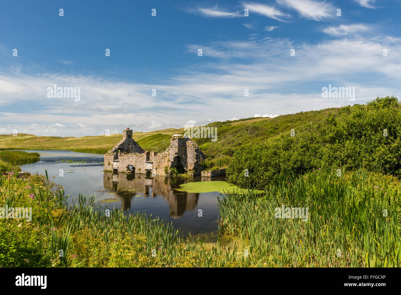 Frainslake Mill Castlemartin Military Range - Pembrokeshire Stock Photo ...