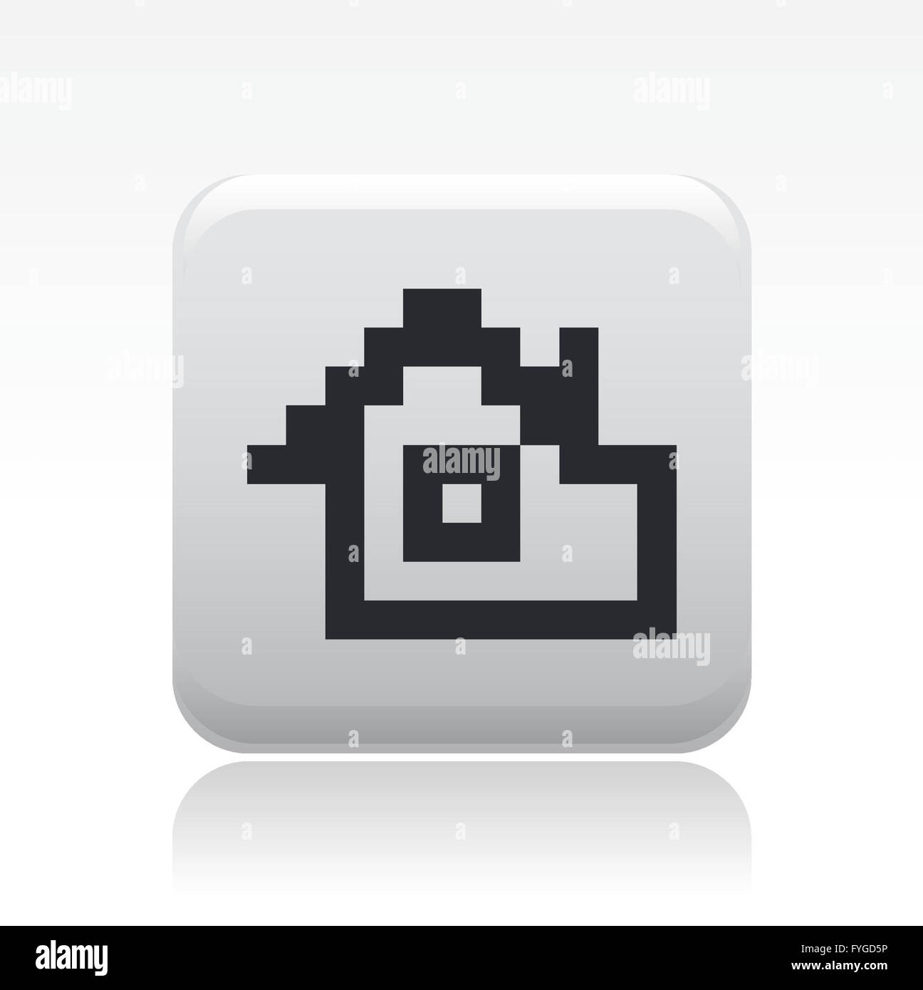 Vector illustration of isolated pixel icon Stock Photo - Alamy