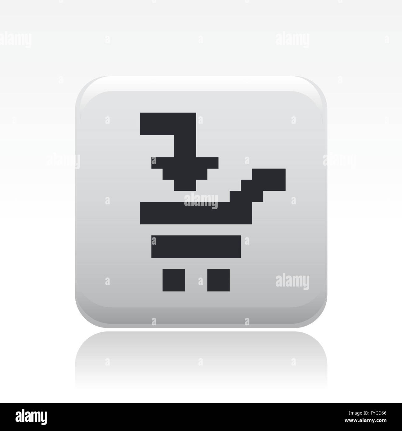 Vector illustration of isolated pixel icon Stock Photo - Alamy