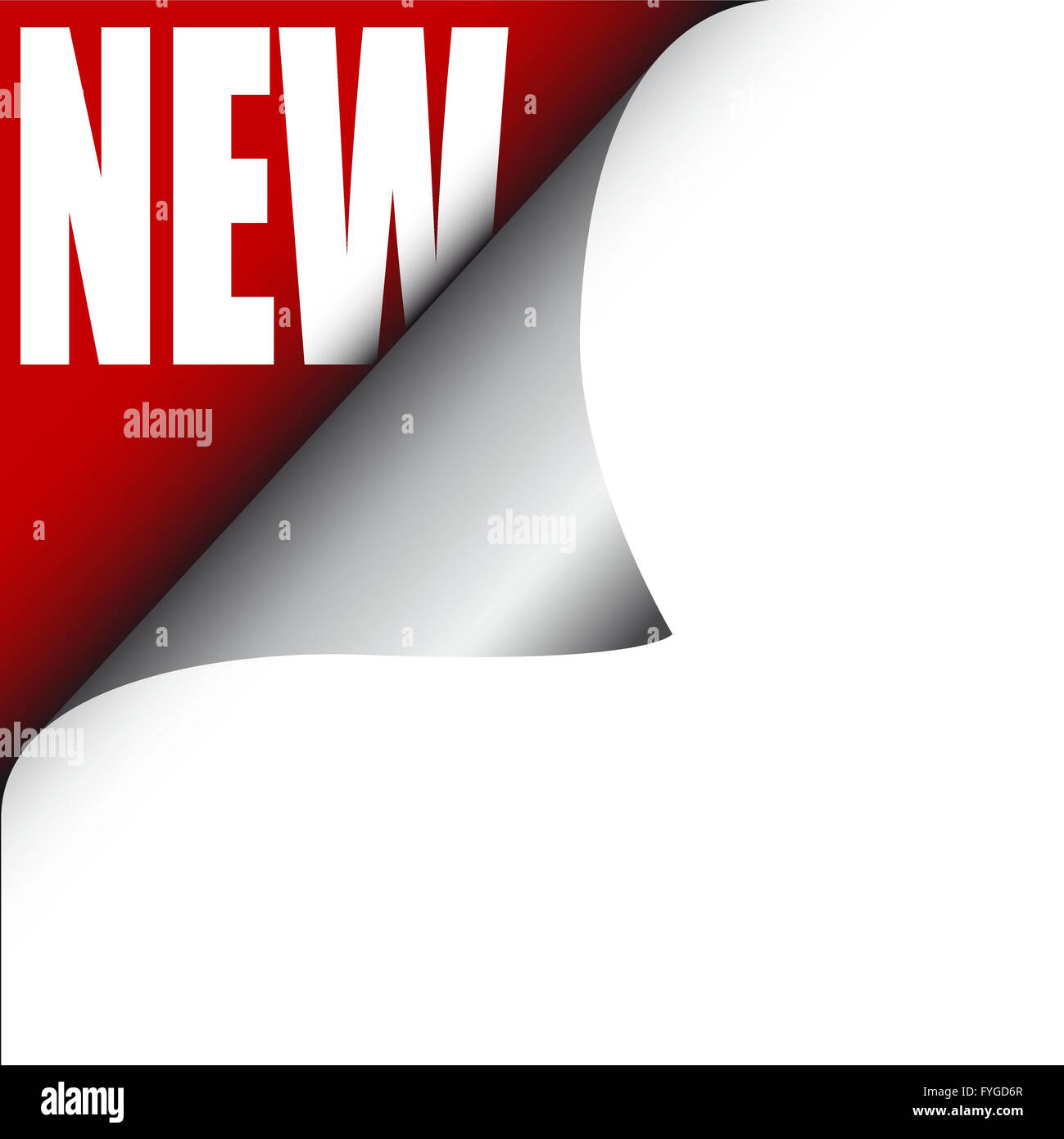 Vector illustration of isolated new icon Stock Photo - Alamy