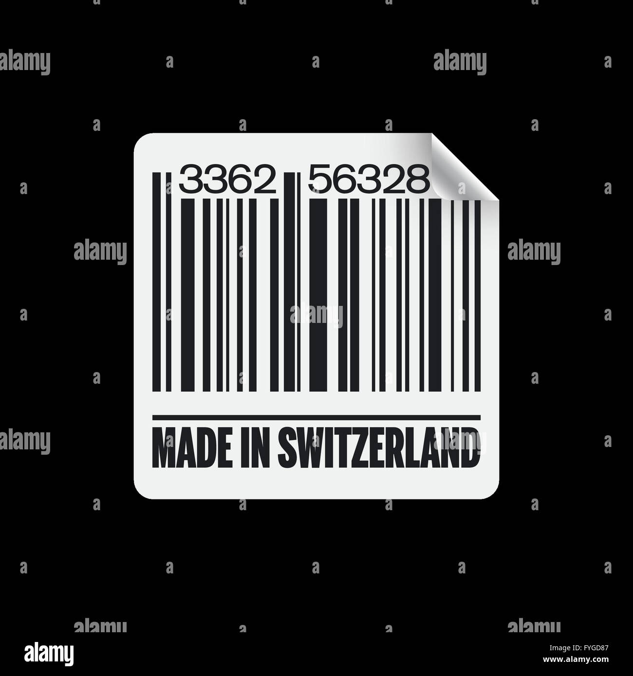 Vector illustration of isolated Swiss icon Stock Photo - Alamy