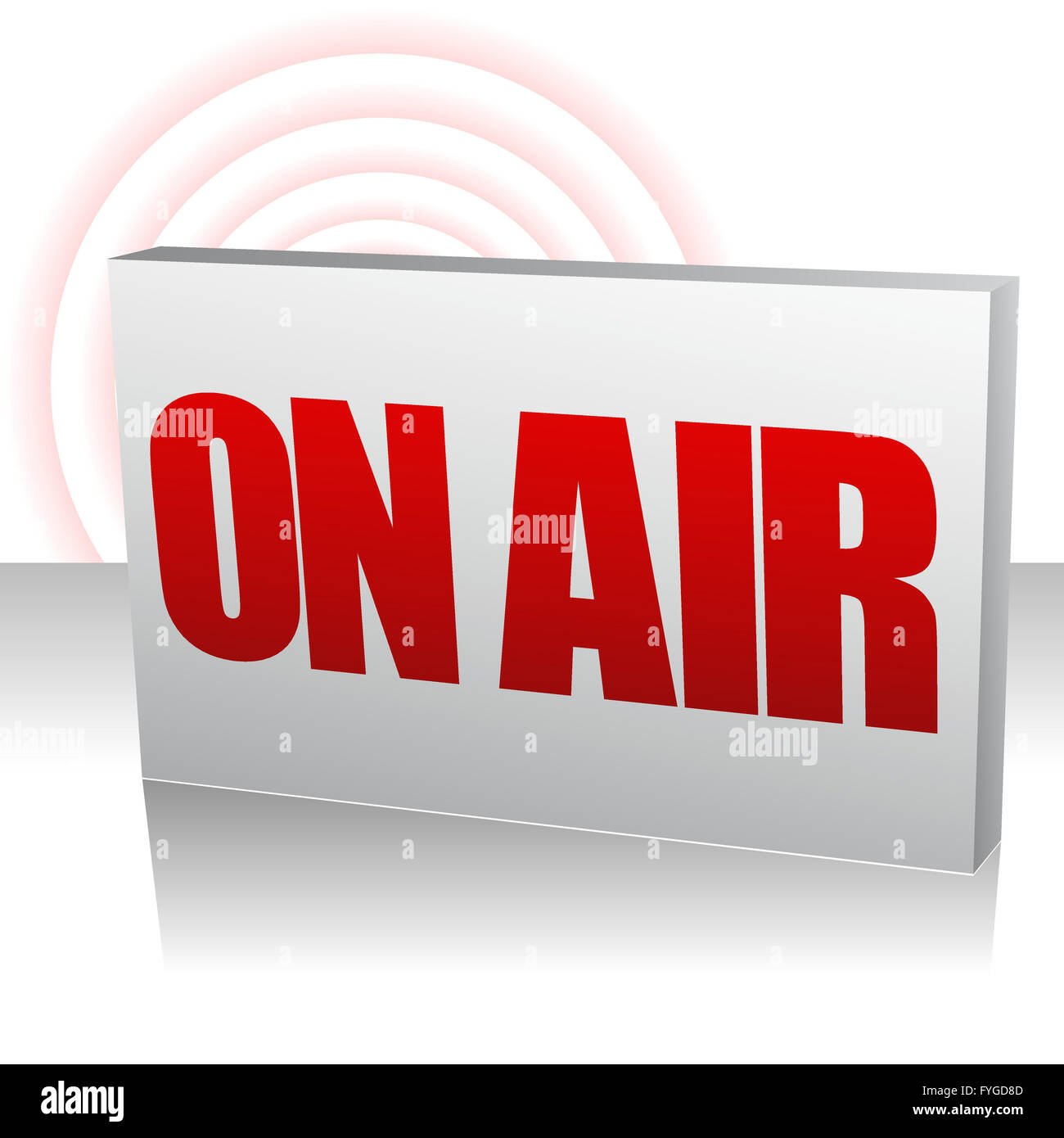 Vector illustration of isolated On air icon Stock Photo - Alamy