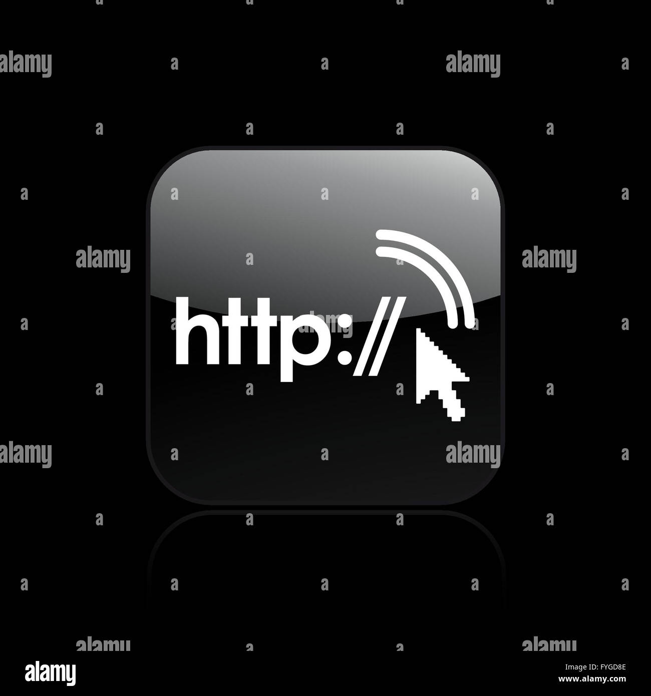 Vector illustration of isolated http icon Stock Photo - Alamy
