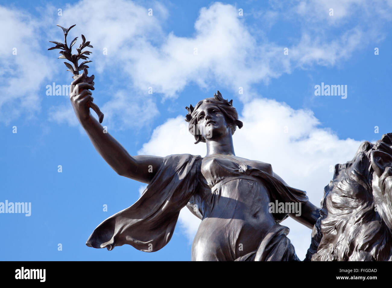 Angel of Justice buckingham palace, London, UK Stock Photo - Alamy