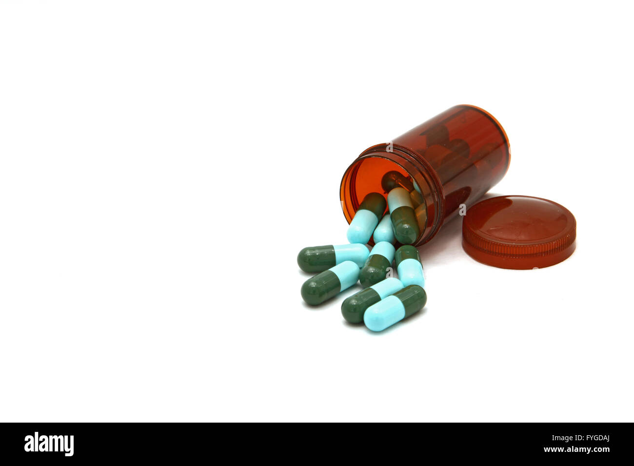 Medicine - Bottle with capsules for medication Stock Photo - Alamy