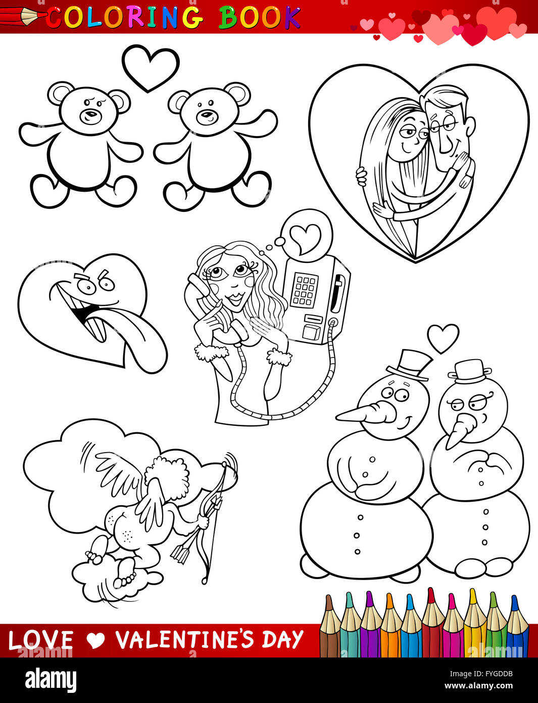 Teddy bears cartoon coloring hi-res stock photography and images - Alamy