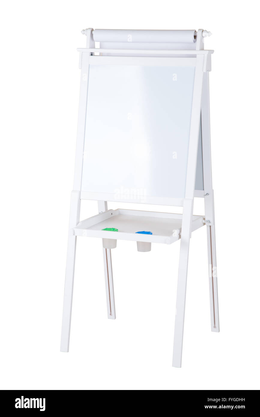 easel isolated with white background Stock Photo - Alamy