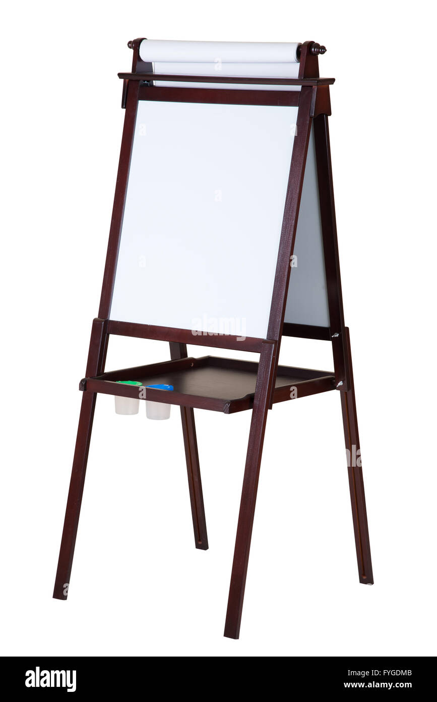 easel isolated with white background Stock Photo - Alamy