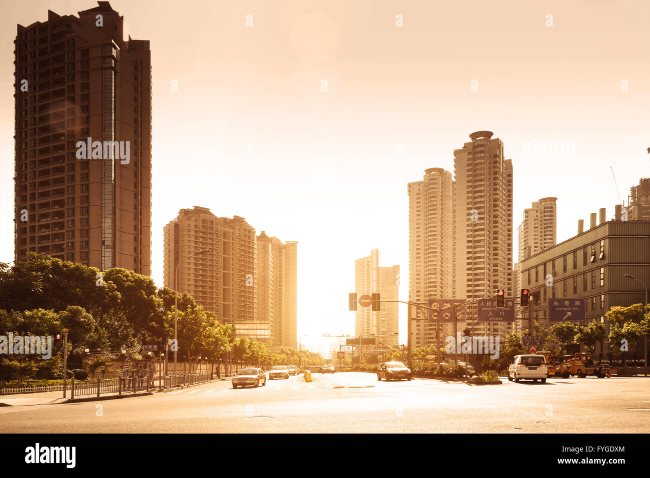 cityscape of modern city Stock Photo - Alamy