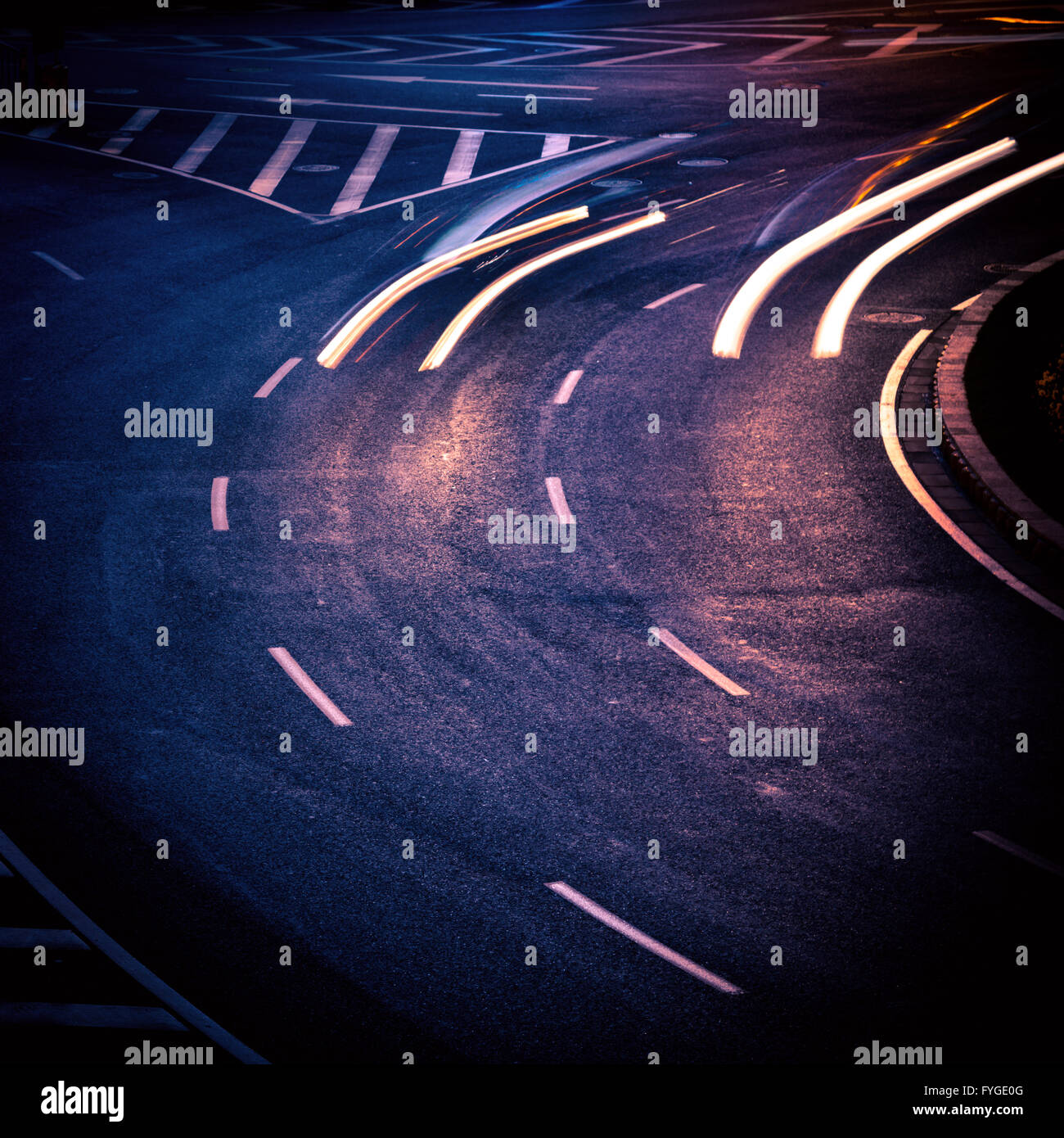 trail through street Stock Photo - Alamy