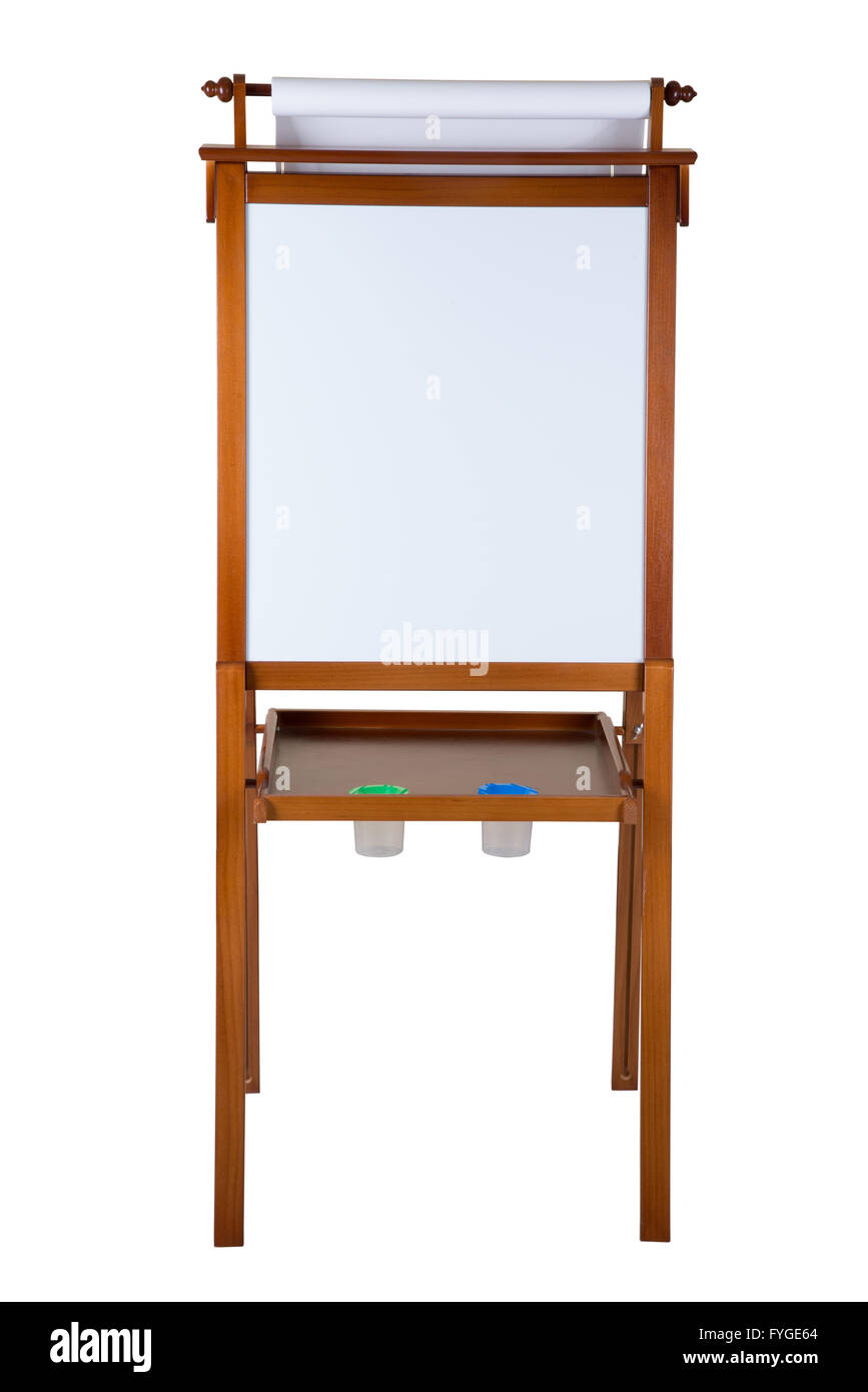 easel isolated with white background Stock Photo - Alamy