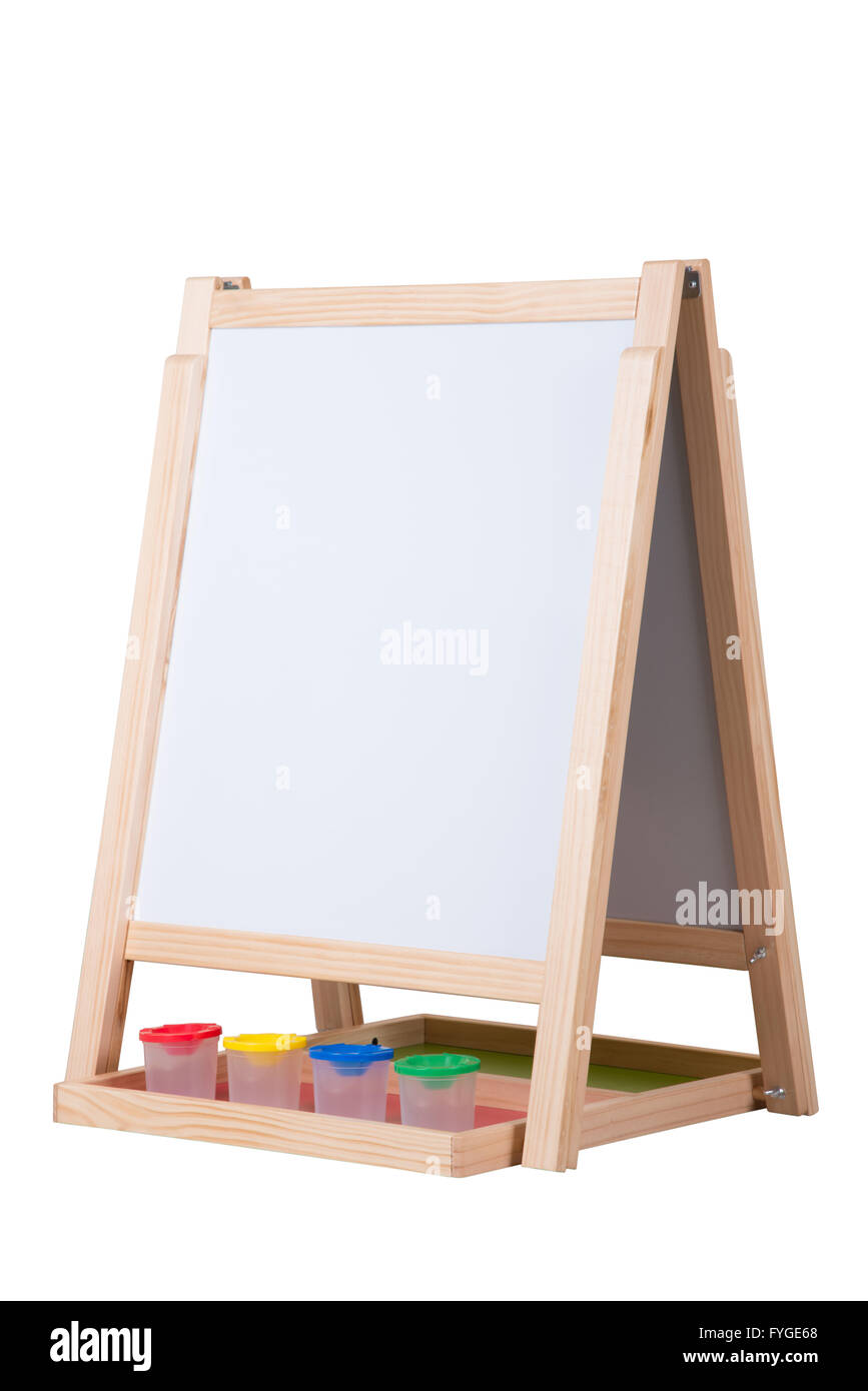 easel isolated with white background Stock Photo - Alamy