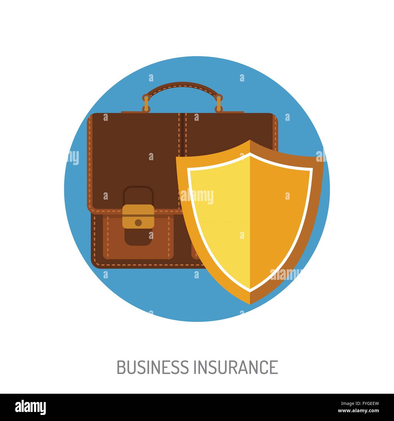 Business Insurance Flat Icon Stock Vector Image & Art - Alamy